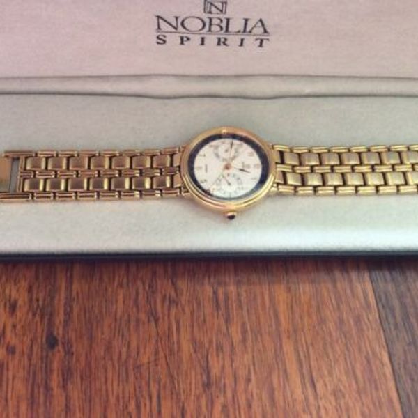 Vintage Citizen Analog Quartz Noblia Spirit Mens Watch Gold Tone ...