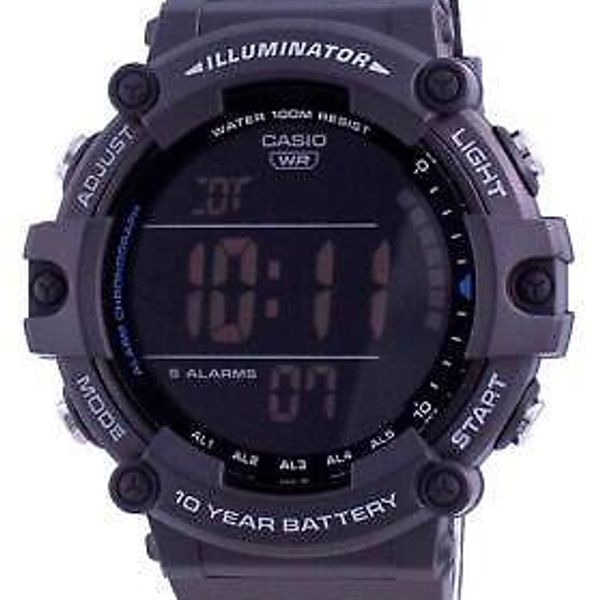 Casio Illuminator Digital 5 Alarm Dual Time AE-1500WH-8B 100M Mens Watch | WatchCharts Marketplace