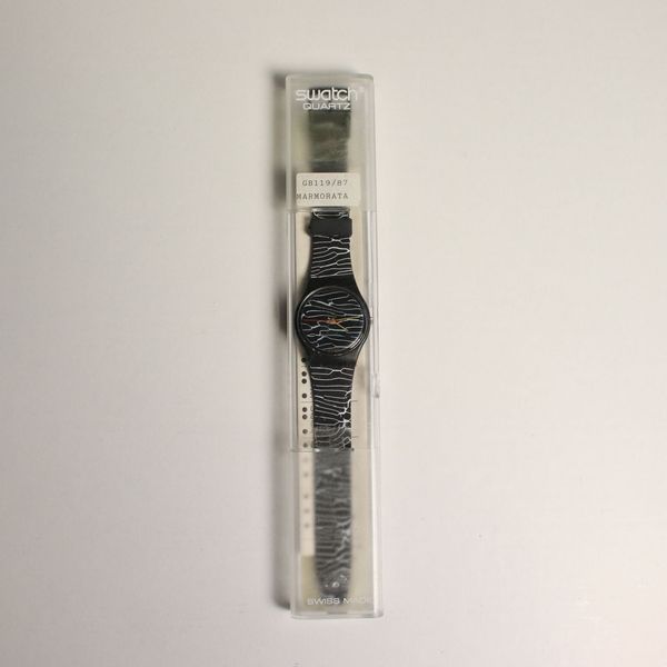 Swatch Gent GB119 Marmorata 1987 Nuovo Svizzera Vintage | WatchCharts ...