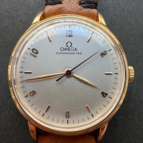 1944 Omega Chronometer 30t2rg SC 18K solid gold | WatchCharts Marketplace