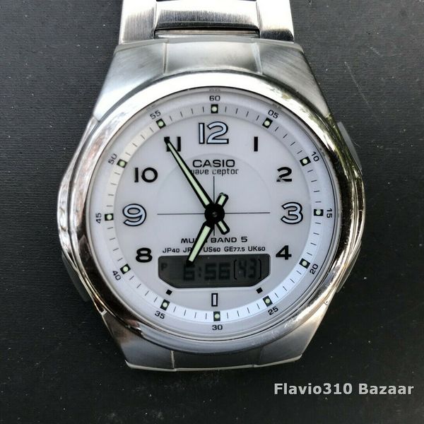 Casio Wave Ceptor WVA-M480 (4709) Multiband 5 Tough Solar Radio 40mm ...