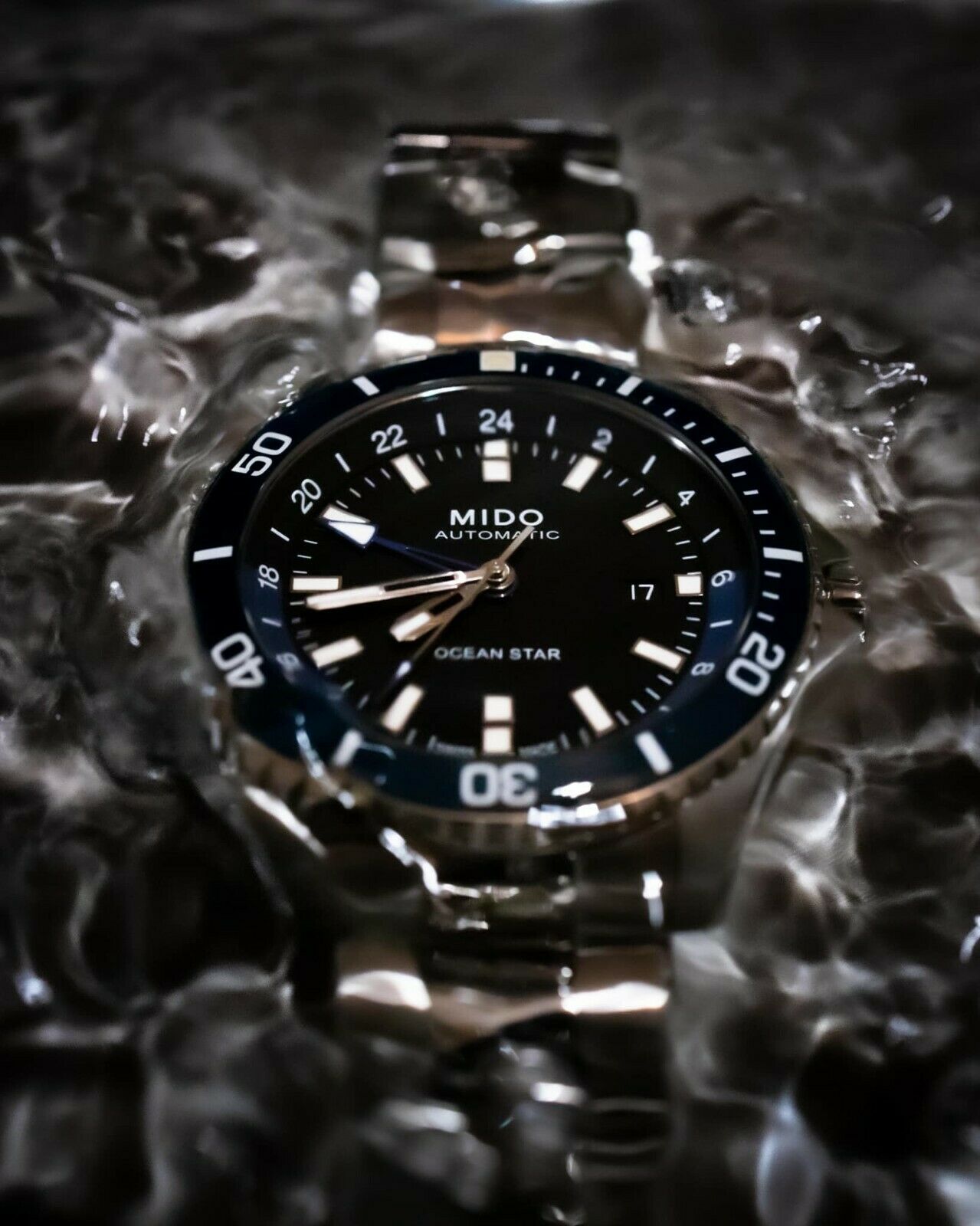 Mido Ocean Star Automatic GMT Blue (M0266291705100) Caliber 80 Swiss ...