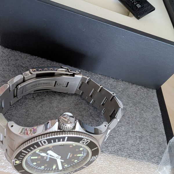 GLYCINE COMBAT WATCH 3863 AUTOMATIC SUB DIVER 20 ATM MENS 42.5mm SWISS ...