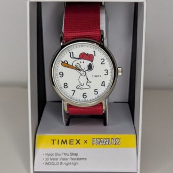 Timex Peanuts Snoopy Baseball Weekender Watch - TW2R41400 - New ...