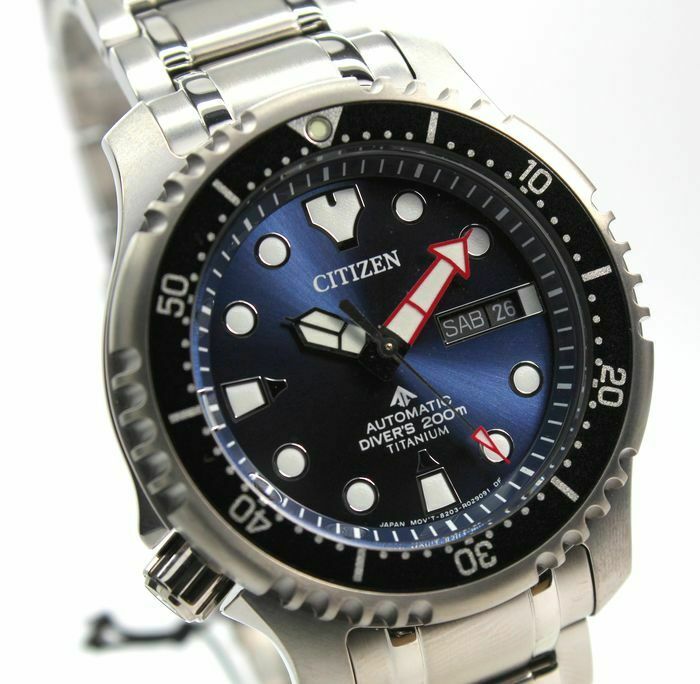 CITIZEN PROMASTER TITANIUM AUTOMATIC NY0100-50ME MEN'S 200M DIVER WATCH ...