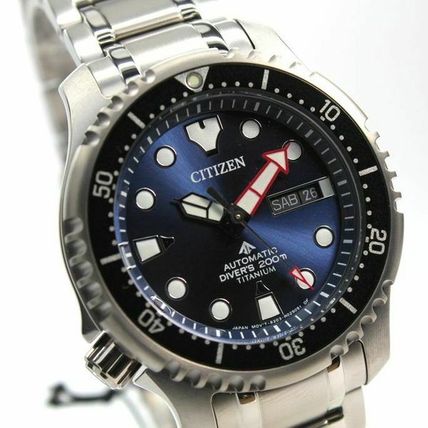 CITIZEN PROMASTER TITANIUM AUTOMATIC NY0100-50ME MEN'S 200M DIVER WATCH ...