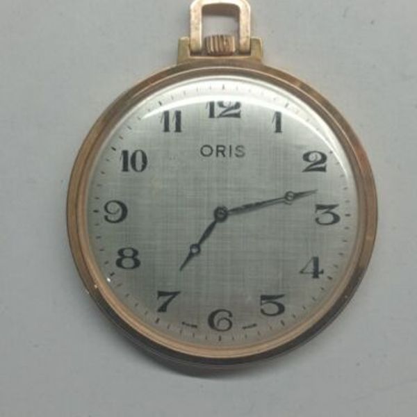 Vintage Oris Swiss Made Pocket Watch Sold As Spares And Repairs Used No ...