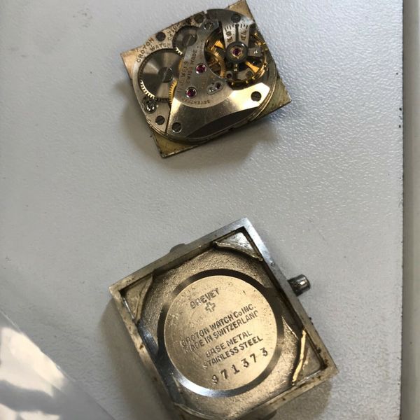 Vintage 1940's Croton Aquamedico cal A3J breguet numerals clamshell ...