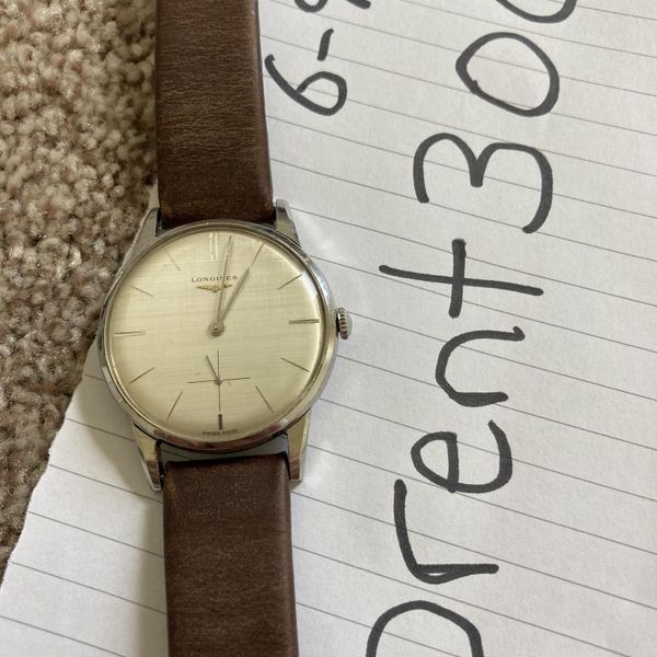[WTS] Longines linen dial sub seconds | WatchCharts