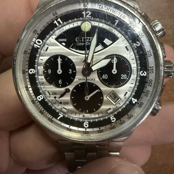 Citizen Eco-Drive Calibre 2100 Men Watch E210 Chronograph NOT RUNNING ...