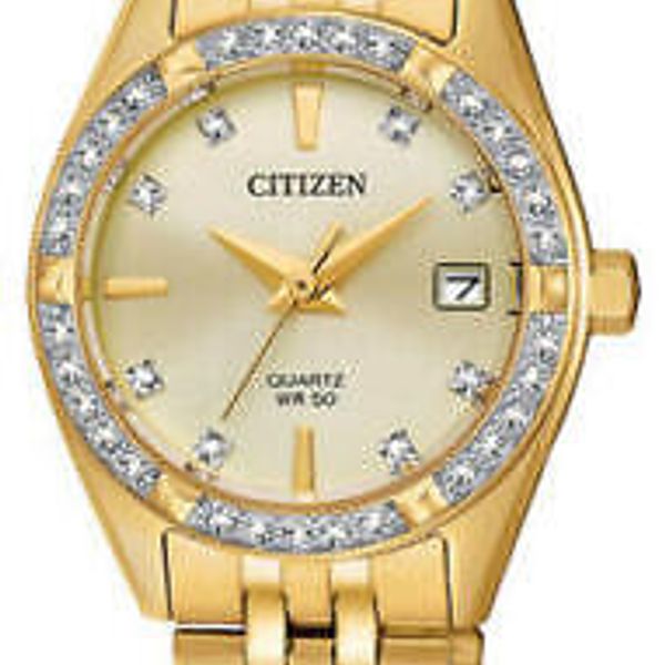 Citizen Women’s Gold-Tone Stainless Steel Quartz Watch - EU6062-50Q ...