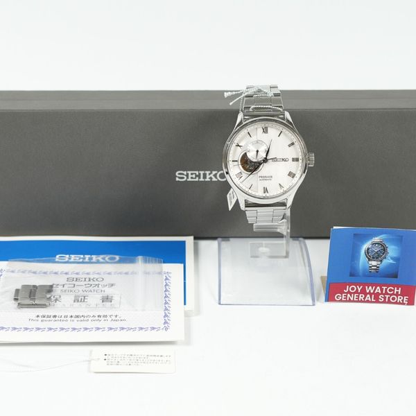 â ¶ï¸ *N MINT SEIKO Presage 4R39-00W0 SARY095 White Automatic Mens ...