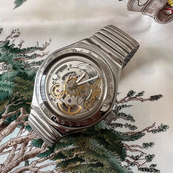 Swatch Skeleton Automatic Watch Timepiece Mens 37mm Ready to Use ...