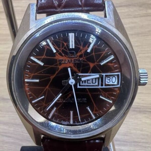 1977 Timex Q Quartz Red Nebula Vintage Watch Pulp Fiction John Travolta ...