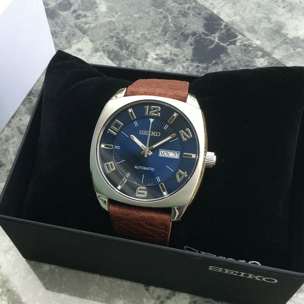 Seiko Recraft SNKN37 Automatic Watch Blue Dial 44mm | WatchCharts ...