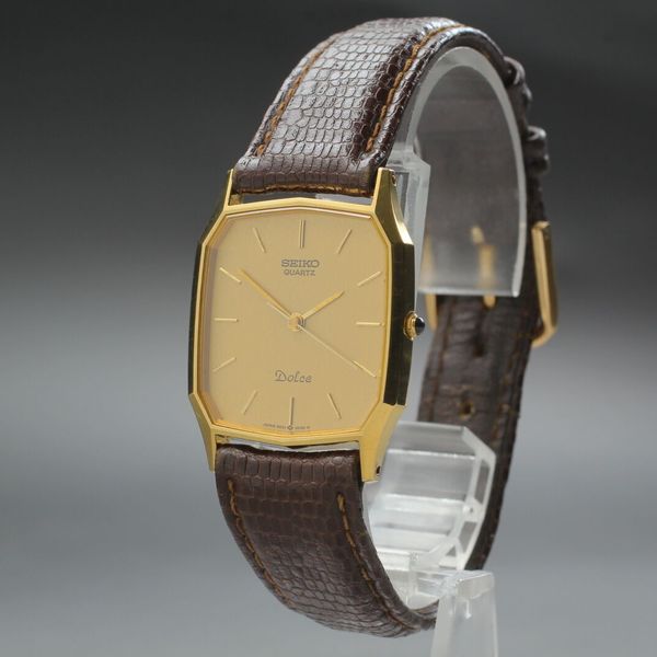 [Near MINT] SEIKO Dolce 9531-5030 SAKV984 Gold Men's Quartz Watch From ...