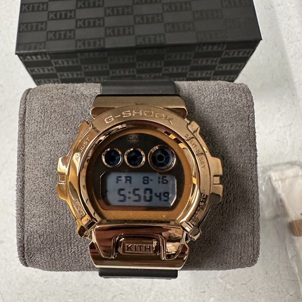 [WTS] Kith x G-Shock GM-6900KTH-4CR Rose Gold, Full Set + Extra Strap ...