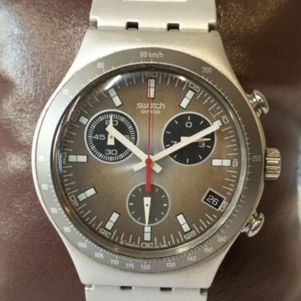 SWATCH IRONY CHRONOGRAPH QUARTZ AG-2001 SWISS MEN'S FULL WORKING ALL ...