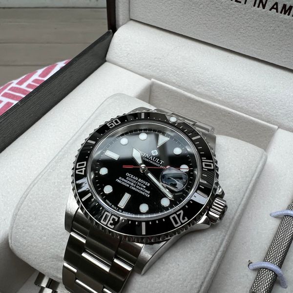 [WTS] Ginault Ocean Rover 2 date w/ black ceramic bezel and "smurf ...