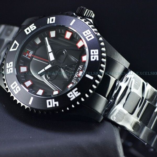 New Invicta Star Wars Men 44mm Darth Vader Limited Edition Quartz Black ...