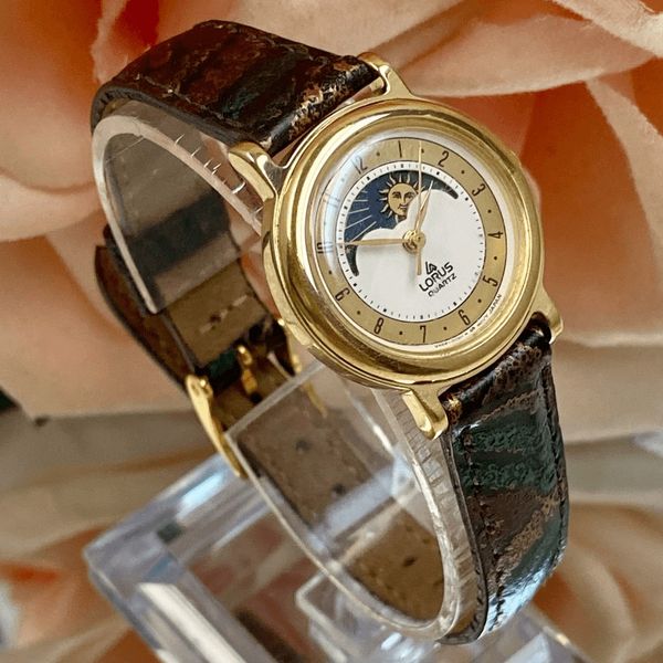 Vintage Lorus by Seiko Sun Moon Phase Ladies Watch | WatchCharts ...