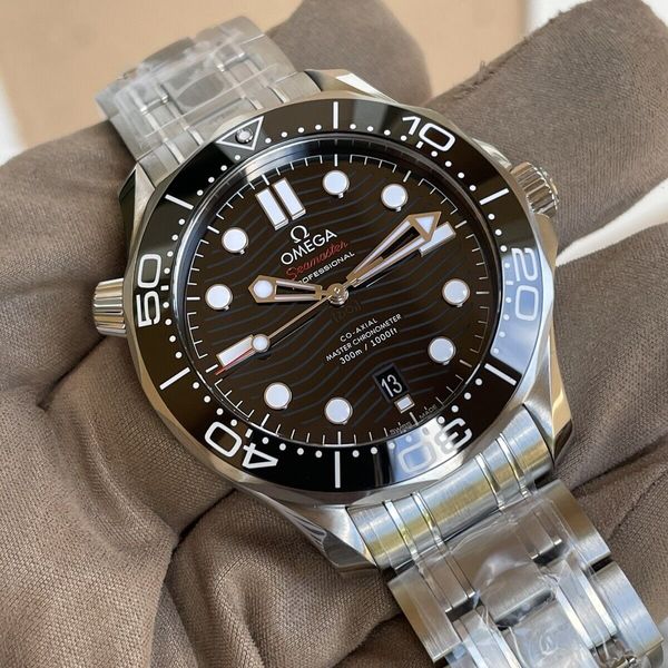 FS BNIB Omega Seamaster DIVER 300M BLACK CO‑AXIAL Bracelet 42MM ...