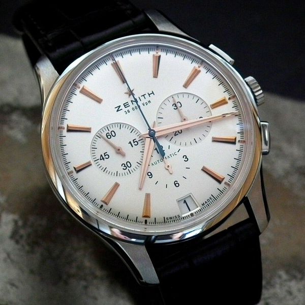 Unworn 2018 Zenith El Primero Captain Chronograph 03 2110 400/01 Full ...
