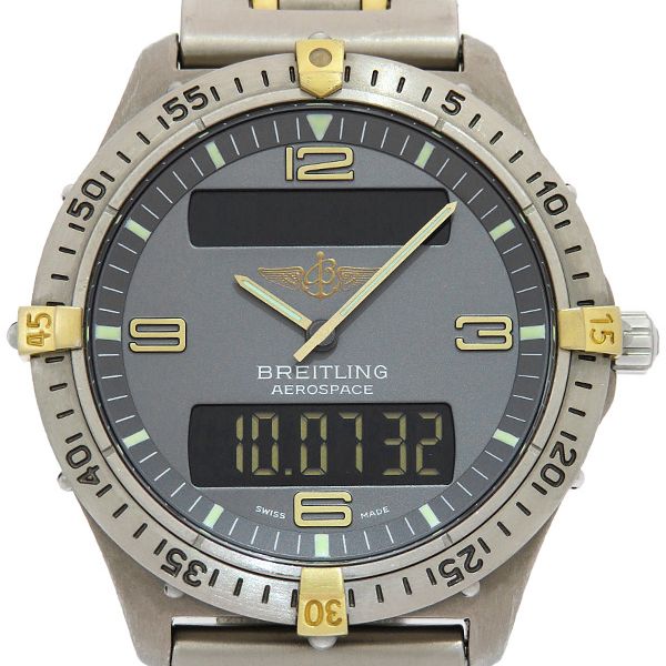 [BREITLING] [Battery replaced] Breitling "Aerospace" F56062 Men's ...