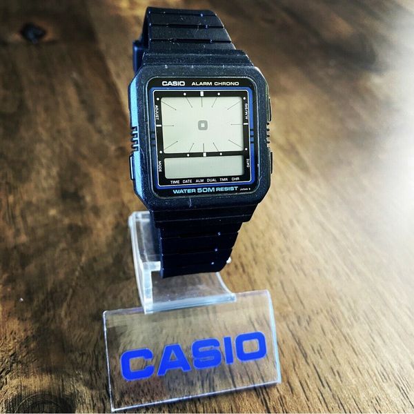 RARE Vintage 1983 Casio AE-9W Digital Hands Watch Made in Japan Module ...