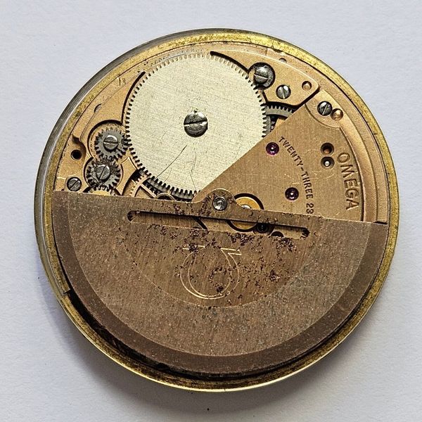 Omega Cal 1012 Movement Automatic Watch Vintage Mens Gold Dial 23 ...