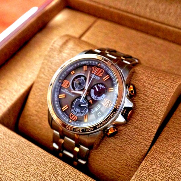 CITIZEN ECO DRIVE CHRONOGRAPH RADIO CONTROLLED H610-S093163 ...