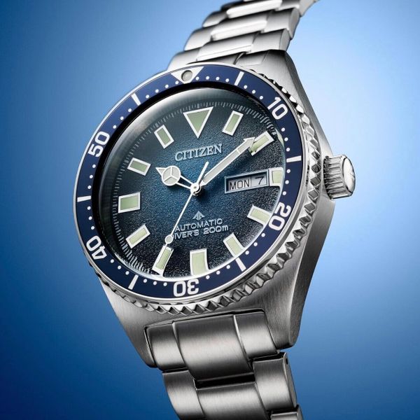 Citizen Promaster Dive Automatic Solid Stainless Steel Watch Blue ...