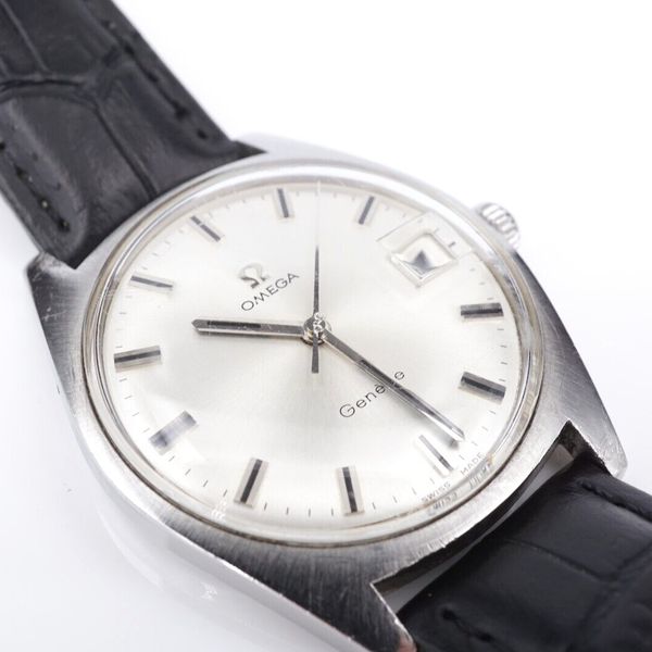 Omega Watch 35mm 1970s Vintage Geneve Cal 613 Leather W1088 ...