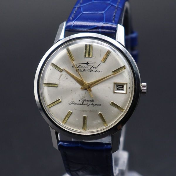 Vintage CITIZEN Jet Auto Dater AD150800 Automatic 1967 Jet Rotor 27 ...