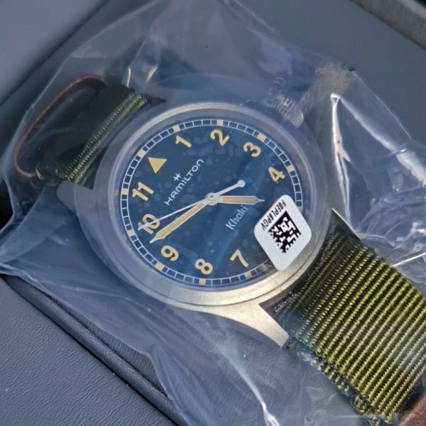 New Hamilton Khaki Field H69401930 Quartz Black Dial 38mm Military ...