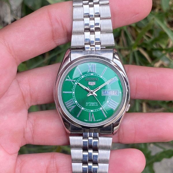 Seiko 5 Roman dial Automatic 7009-8630 Vintage Japan Men's Wrist Watch ...