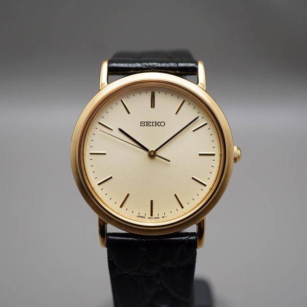[WTS] Vintage 2004 Seiko 7N01-0BH0 Gold Tone Classic Quartz Watch ...