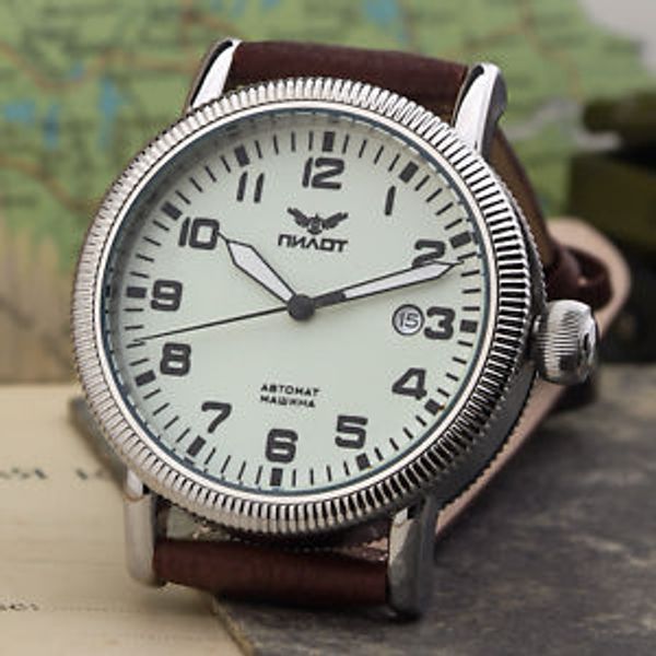 【FREE SHIPPING】 Watch Watch Russia Luminova pilotenuhr laco automatik ...