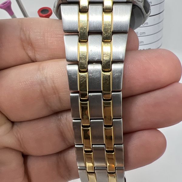 Casio Wave Ceptor WVQ-100HA Blue Dial Analog Digital Watch Two-Tone ...