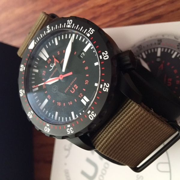 FS NEW CRAZY PRICE Sinn U2 Black GMT EZM5, rubber and NATO straps, from Jan 2016 | WatchCharts ...