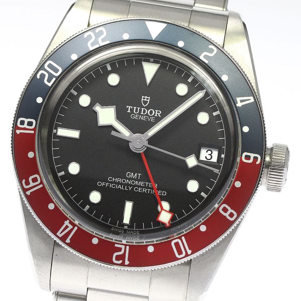 ★With box and warranty card [TUDOR] Tudor Heritage Black Bay GMT ...