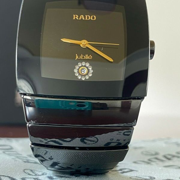 RADO Jubile quartz Swiss made high-tech ceramic diamond watch ...