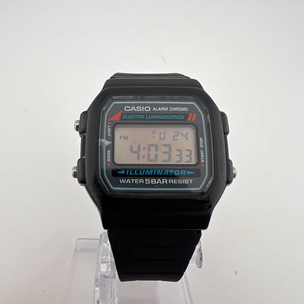 Casio W-86 Illuminator RARE GREY VERSION Digital Men's Watch Module ...