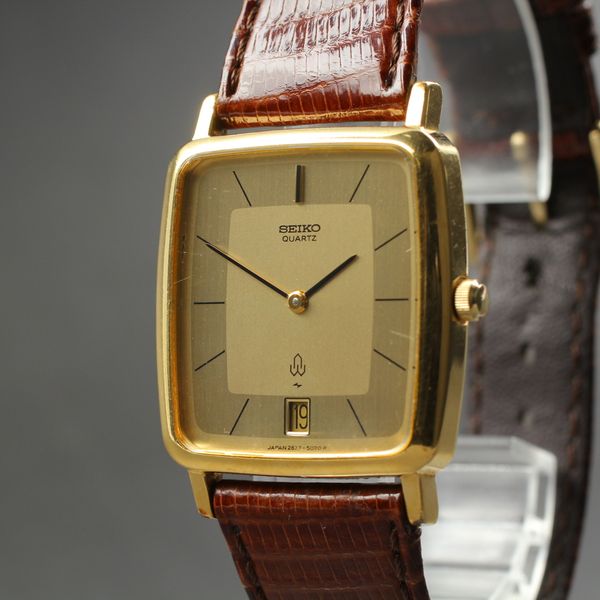 [Exc+5] Vintage SEIKO Chariot 2639-5020 Gold Dial Quartz Men's Watch From Japan | WatchCharts ...