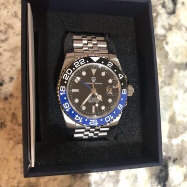 Pagani Design 1662 “Batman” Jubilee Seiko Nh 34 GMT Automatic Men’s ...