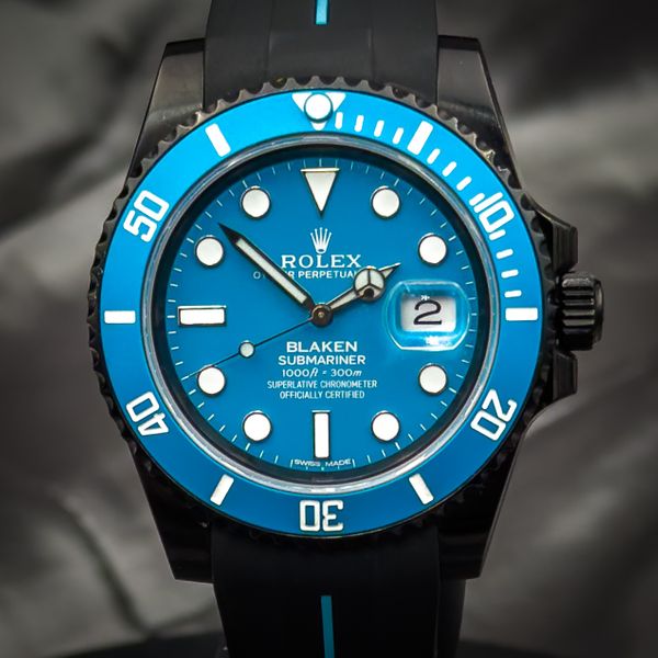 FSOT: 2019 Blaken Rolex Submariner Date 116610 40mm Box and Card ...