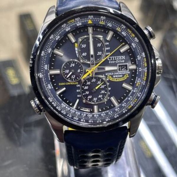 Citizen Men's Blue Angels World Chronograph Eco Drive Watch At8020-03l ...