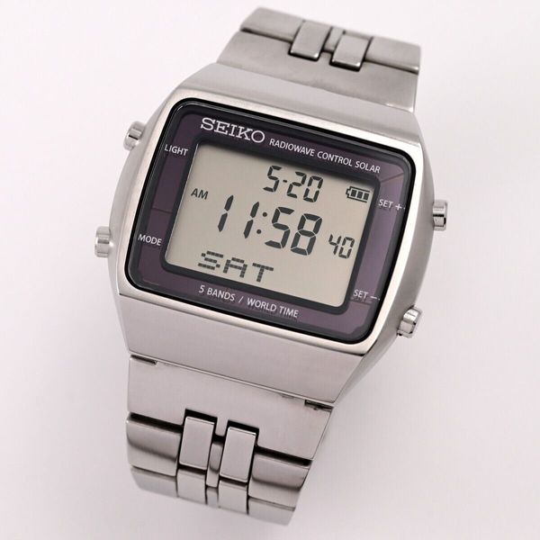SEIKO Spirit SBPG001 S760-0AA0 Digital Solar Watch Stainless Steel Radio Wave | WatchCharts ...