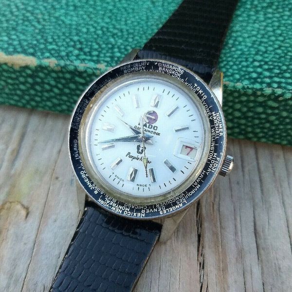 RADO Over-Pole WORLDTIMER Automatic 37mm Mens Watch captain cook GMT ...