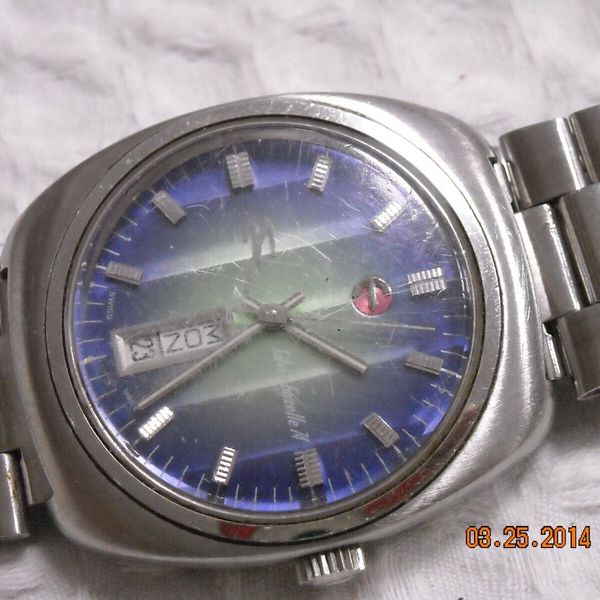 RARE VINTAGE RADO SILVER GAZELLE 74,D/DATE,AUTOMATIC,SS,ALL ORIGINAL ...